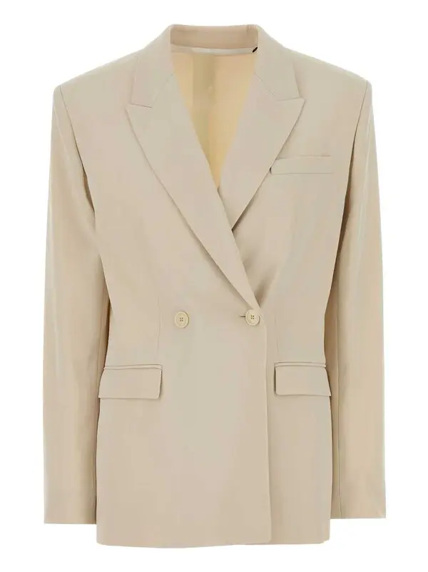 Isabel Marant Étoile Sand Crepe Oversize Calie Blazer - Brown