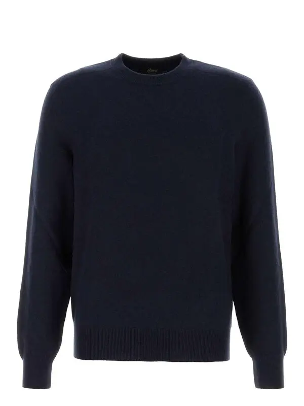 Brioni Dark Cashmere Sweater - Blue