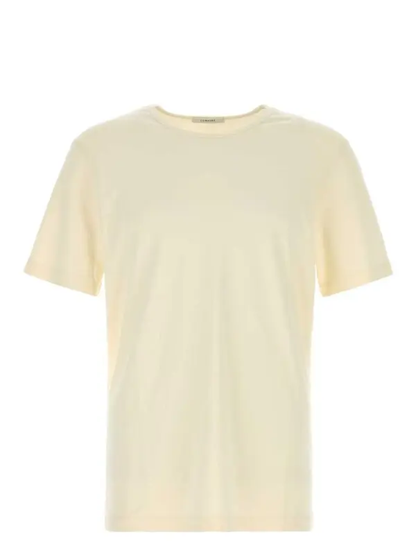 LEMAIRE Cream Cotton T-shirt - White