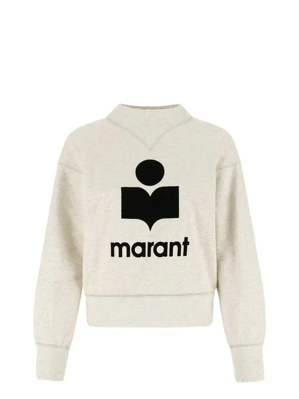 Isabel Marant Étoile Melange Sand Cotton Blend Moby Sweatshirt - Brown
