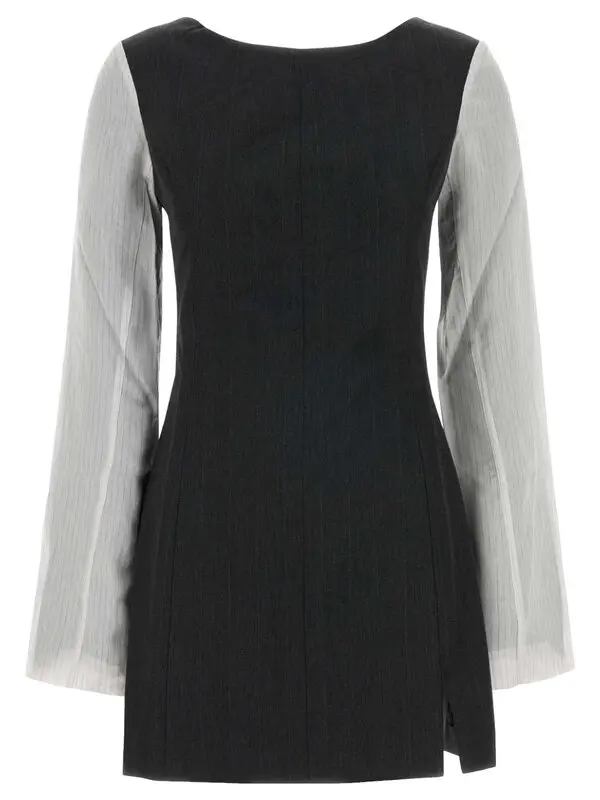 Our Legacy Embroidered Twill Mini Dress - Multicolor