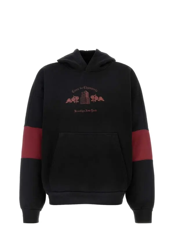 WILLY CHAVARRIA Cotton Oversize Sweatshirt - Black
