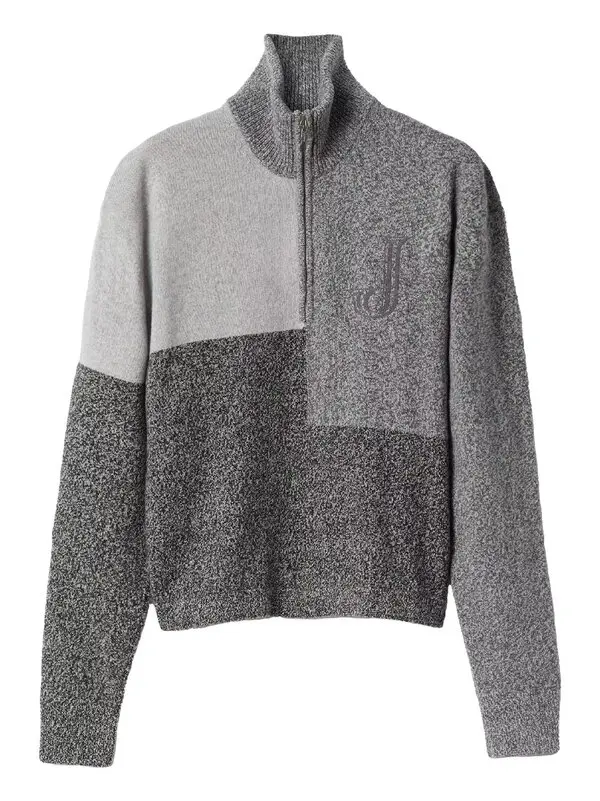Jacquemus The Orlando Trucker With Turtleneck And Zip - Grey