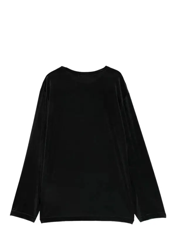 Comme Des Garçons Velvet Long-sleeve T-shirt - Black