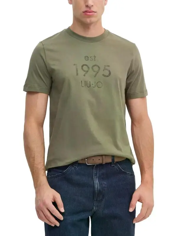 Liu Jo Logo-print Cotton T-shirt - Green