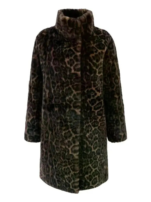Apparis Blair Leopard-print Faux-fur Coat - Brown