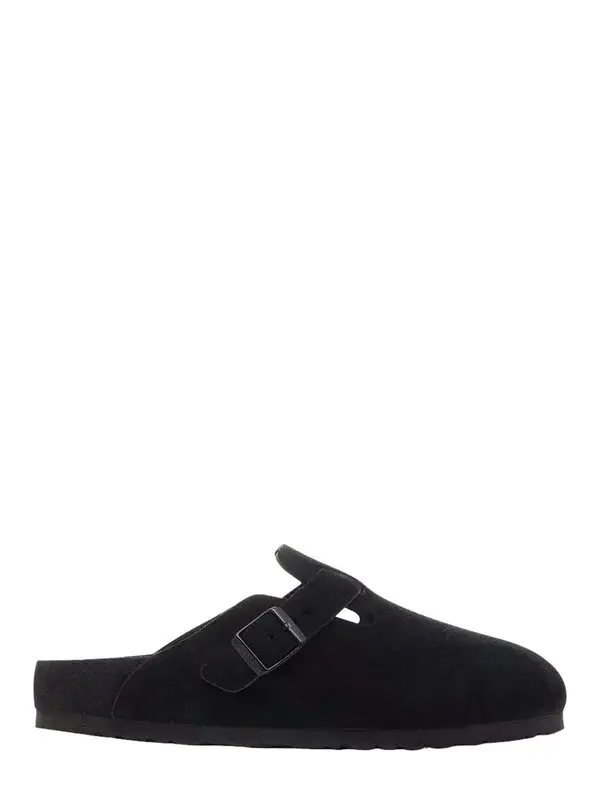 BIRKENSTOCK Boston Buckle-fastening Mules - Black