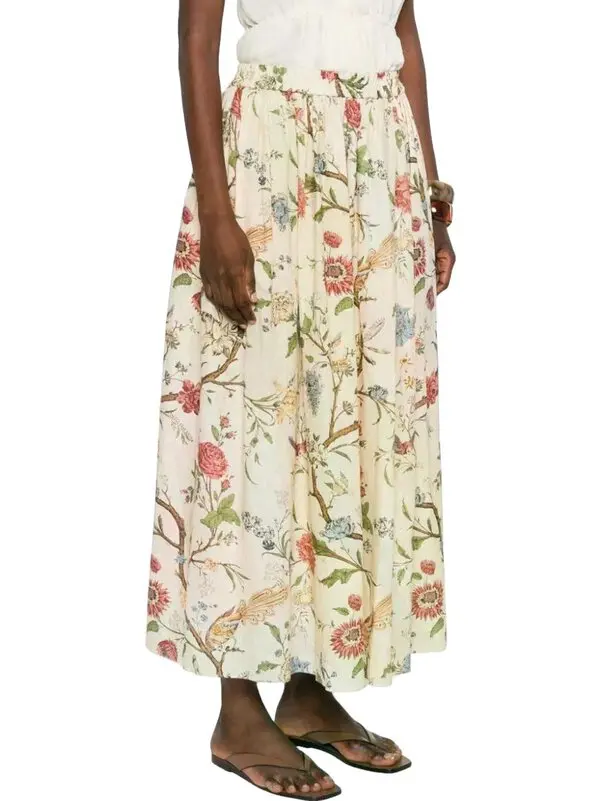 INTO THE EAST Floral-print Maxi Skirt - Neutrals