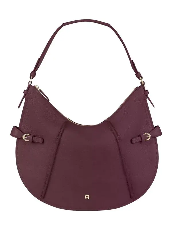 AIGNER Medium Cavallo Buckle-detail Hobo Tote Bag - Red