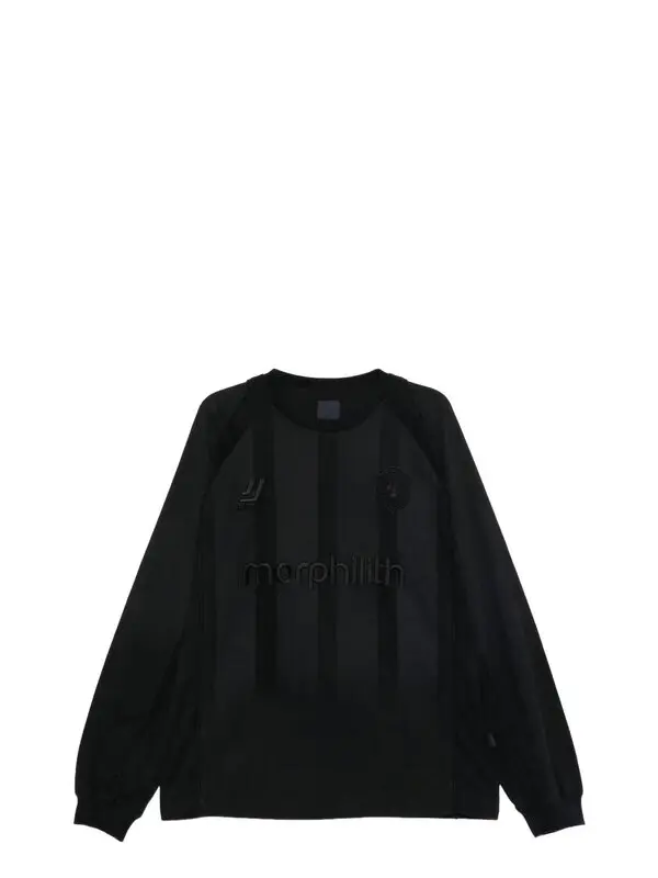 JUUN.J Striped Long-sleeve Sweatshirt - Black