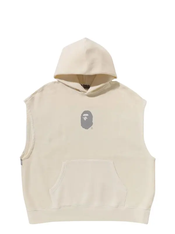 A BATHING APE Sleeveless Pullover Hoodie 'ivory - Cream