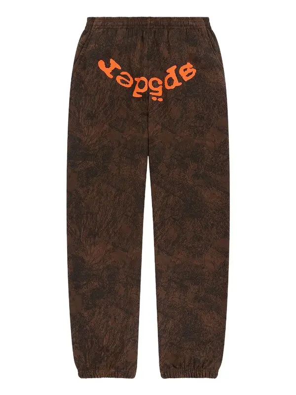 SP5DER T&f Tree Camo Sweatpant - Brown