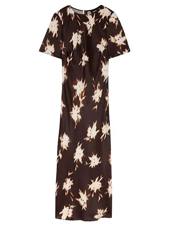 Whistles Shadow Floral-print Woven Midi Dress - Multi-coloured