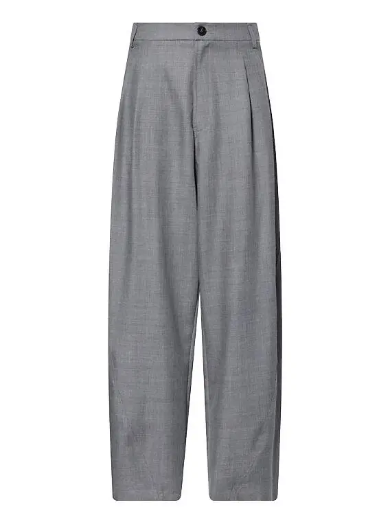 DARKPARK Phebe Wide-leg Cotton Trousers - Grey