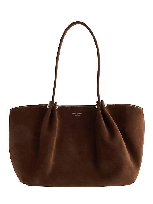 Max Mara Pasticcino Suede Tote Bag - Chocolate