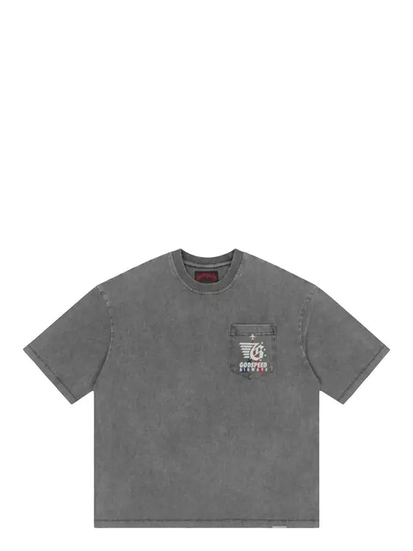 GODSPEED Air Paris Pocket T-shirt Wash - Grey