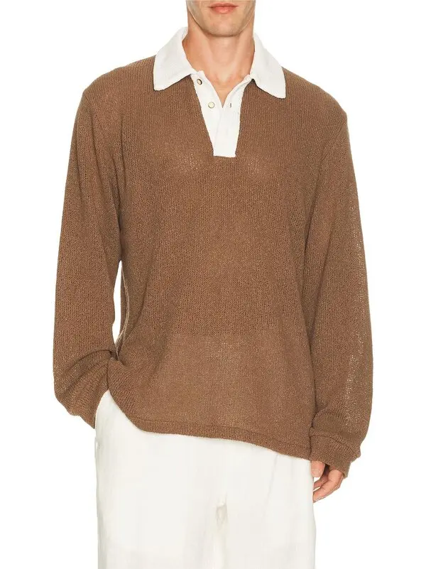 PALMES Knitted Rugby - Brown