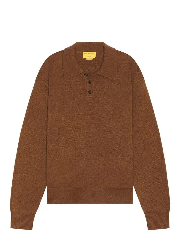 Guest In Residence Allday Polo - Walnut