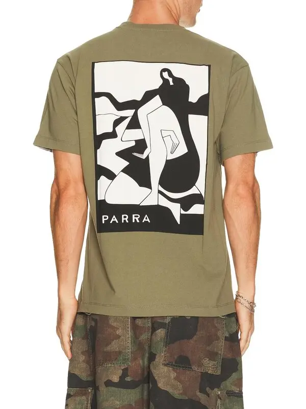 PARRA Waiting For You T-shirt - Green