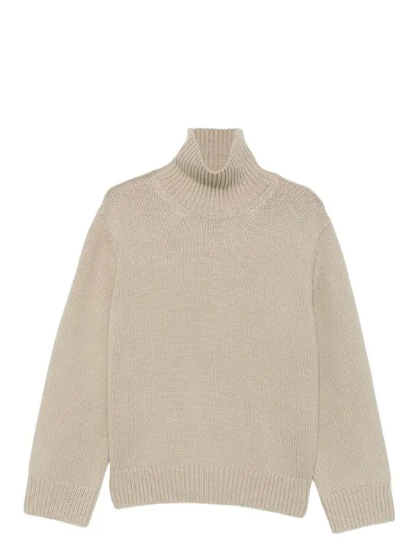 TOTEME Wool Turtle-neck Jumper - Beige