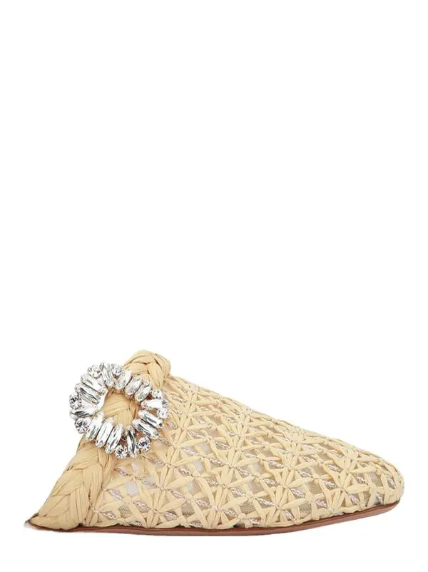 ROGER VIVIER Bab Viv Strass Buc Raffia Sling - Multicolor
