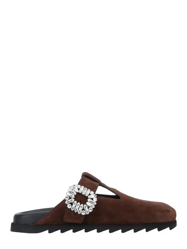 ROGER VIVIER Slidy Viv Closed T-strap Mule - Multicolor