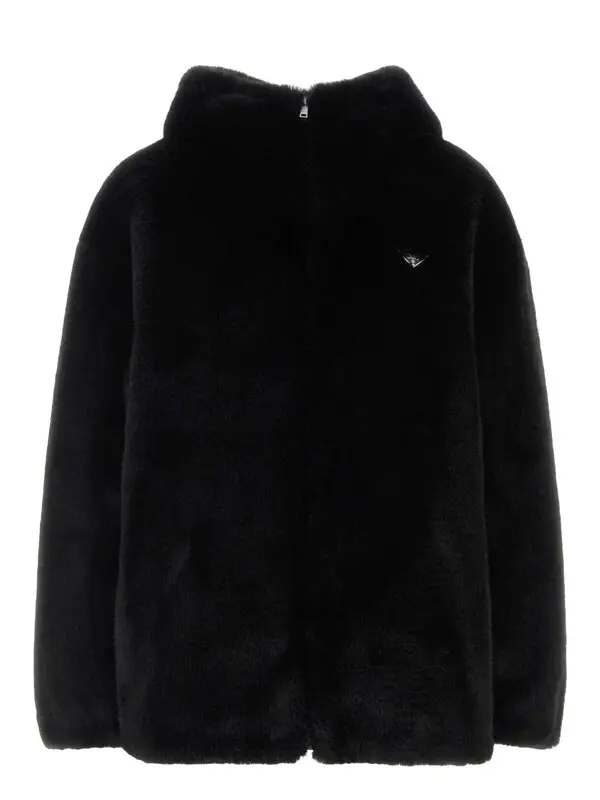 Prada Eco Fur Reversible Jacket - Black
