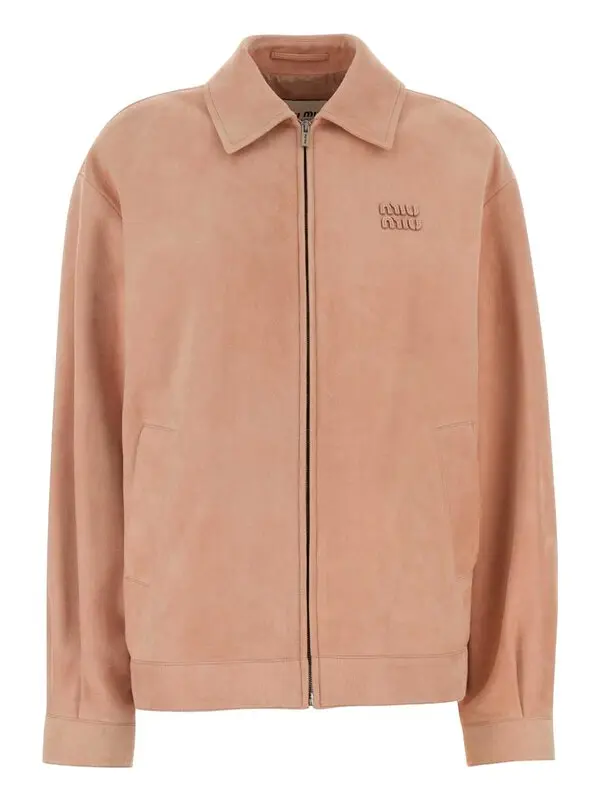 Miu Miu Suede Jacket - Pink