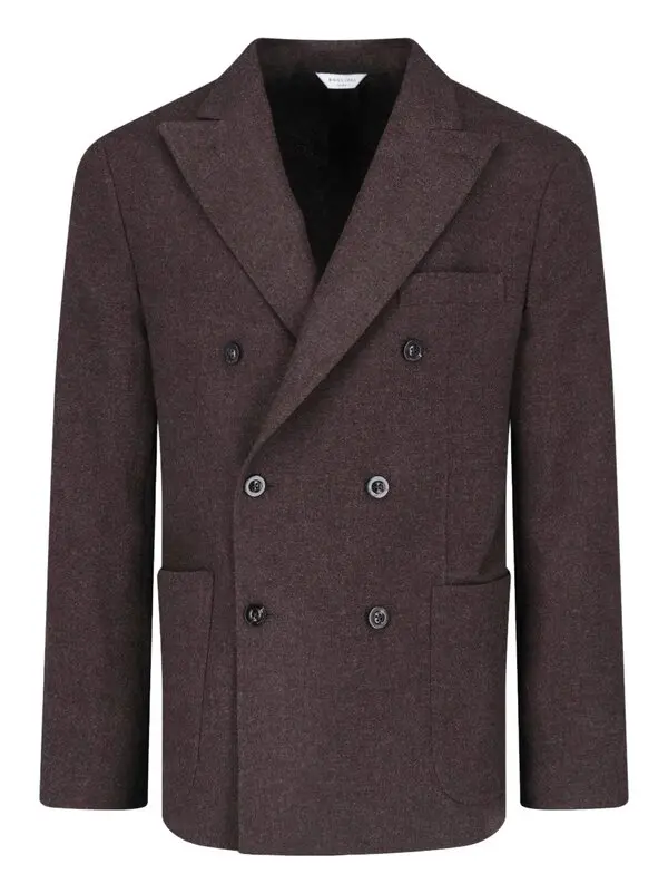 Boglioli Wool-cashmere Tailored Jacket - Brown