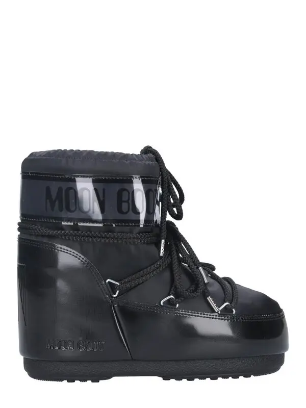 Moon Boot Statement Mini Boots With Weather-ready Outsole - Black