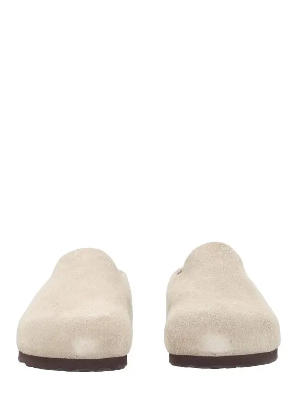 BIRKENSTOCK Leather Amsterdam Wrapped Clog Sandals - Dove
