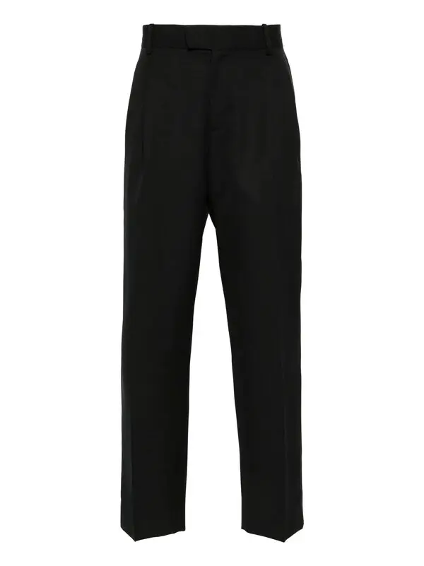 Drole De Monsieur Logo-embroidered Trousers - Black