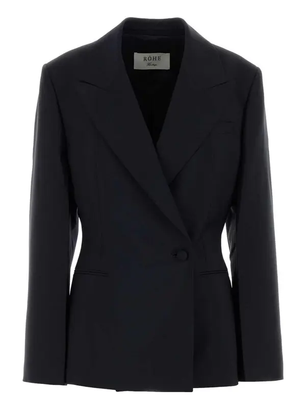 RÓHE Wool-mohair Blend Blazer - Blue