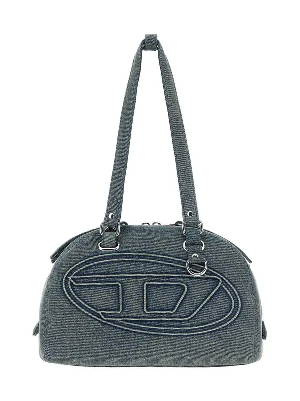 DIESEL® Mini Denim Dom Shoulder Handbag - Light Blue