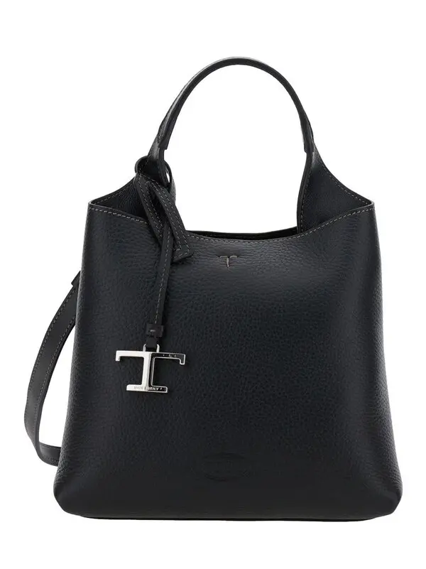 TOD'S Calf Leather Crossbody Bag For - Black