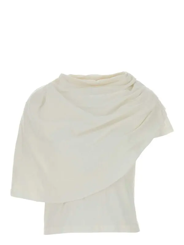Magda Butrym Cotton Blend T-shirt - White