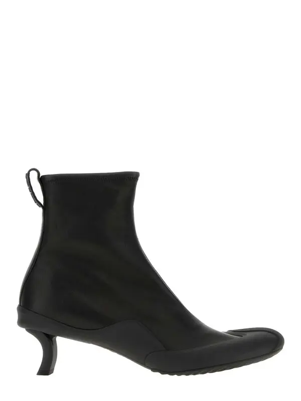 Loewe Leather Dive Ankle Boots - Black