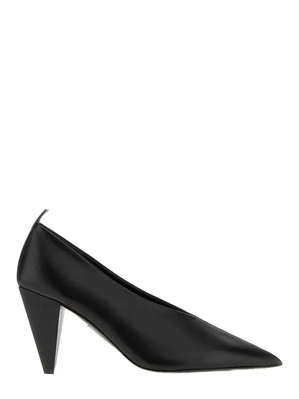 Loewe Leather Origami Cubic Pumps - Black