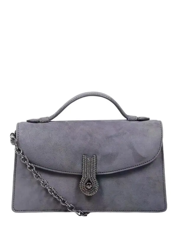 AMATO DANIELE Quenn Altrove Suede-finish Chain-link Tote Bag - Grey