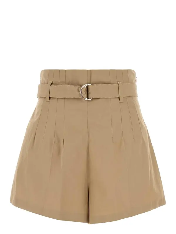 Prada Beige Poplin Shorts - Brown