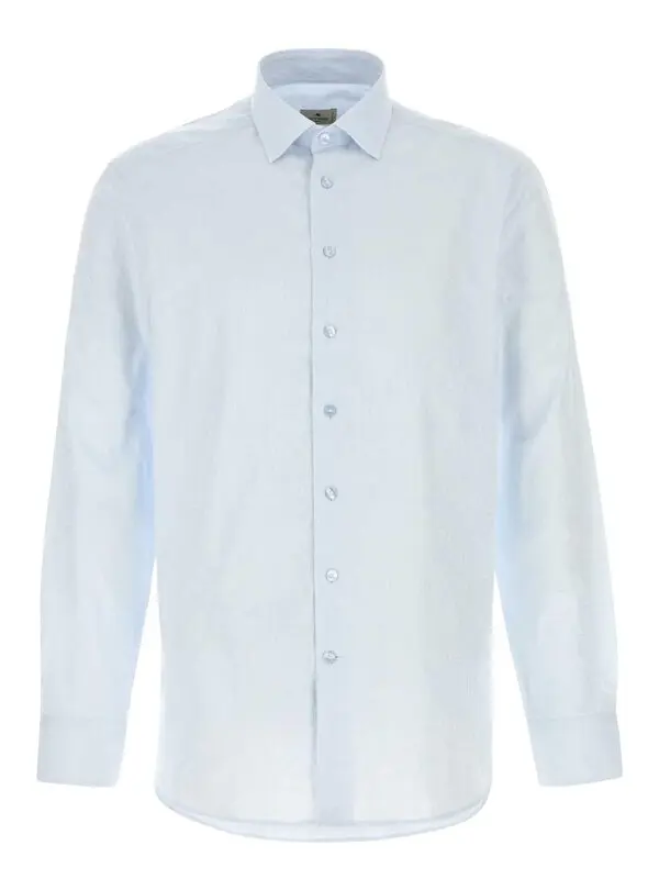 Etro Pastel Light Cotton Shirt - Blue