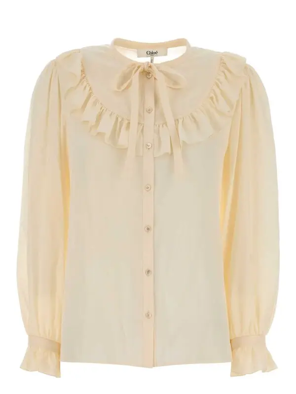 Chloé 100% Silk Shirt - Yellow