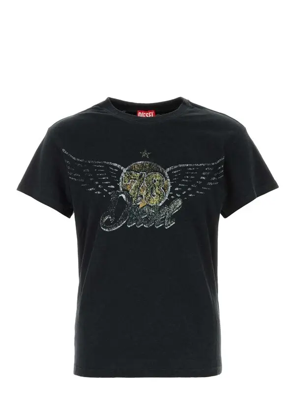 DIESEL® Cotton Blend T-gerio T-shirt - Black