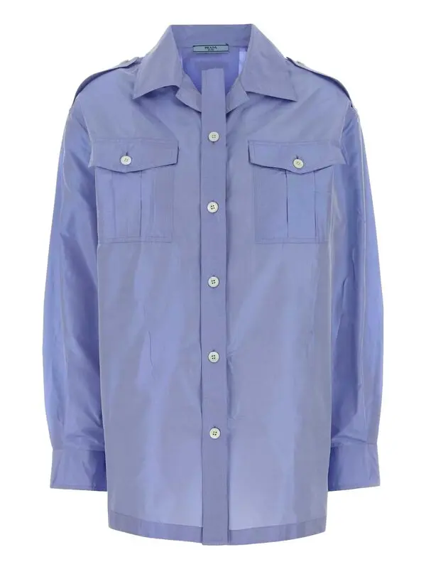 Prada Light- Taffeta Shirt - Blue