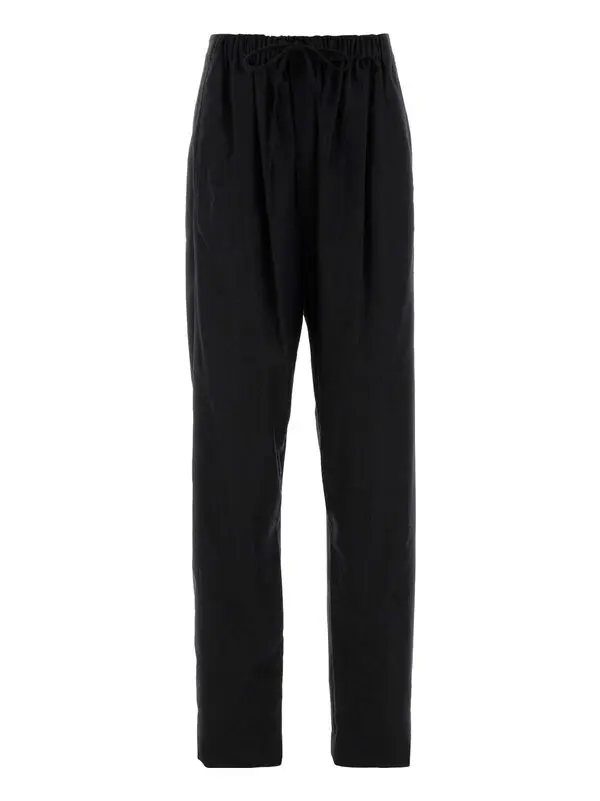 LEMAIRE Charcoal Cashmere Blend Pant - Gray