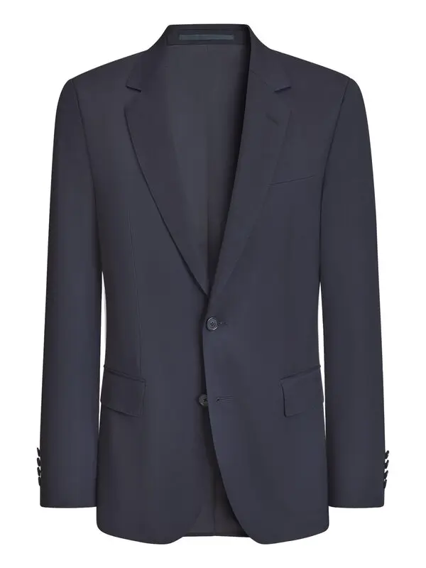 BOSS By Beckham Slim-fit Suit Jacket In Wool And Cashmere - Dark Blue
