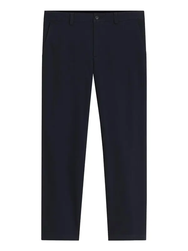 BOSS Chinos In Structured Stretch Cotton - Dark Blue