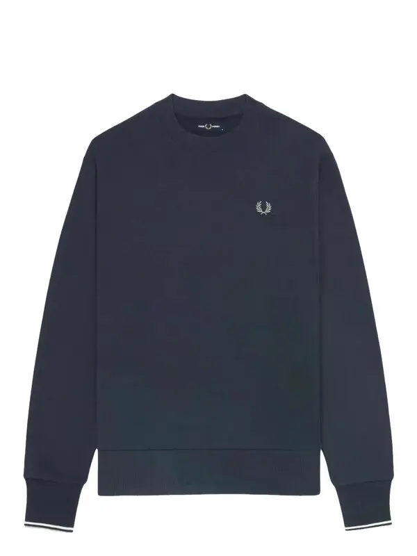 Fred Perry Embroidered-logo Sweater - Blue