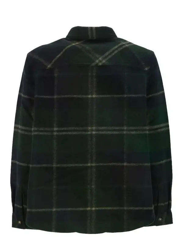 Barbour Woodlane Tartan Check Shirt Jacket - Blue