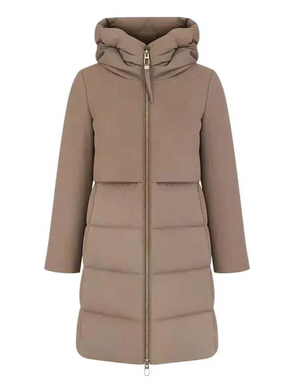 DUNO Ballon X Hooded Quilted Jacket - Brown